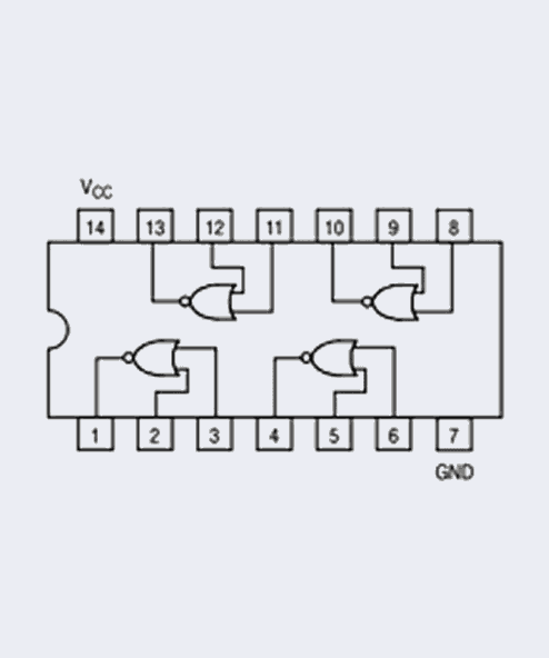 CD4068 IC 8-Input NAND/AND Gate 4068 – اتقان الالكترونية