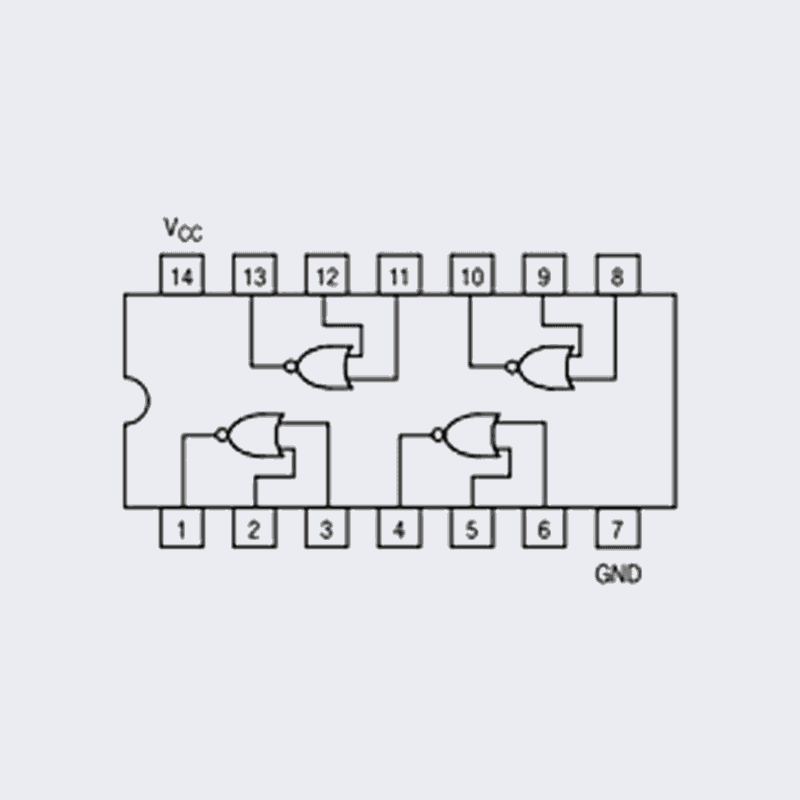 NOR Gate 74LS02 IC 7402 – اتقان الالكترونية