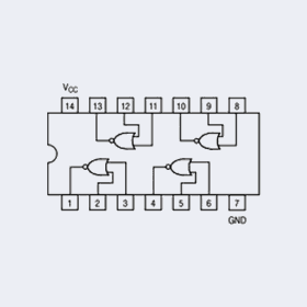 NOR Gate 74LS02 IC 7402 – اتقان الالكترونية