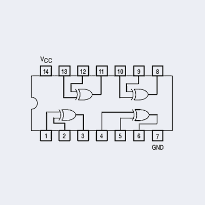 XOR Gate 74LS86 IC 7486 – اتقان الالكترونية