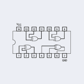 XOR Gate 74LS86 IC 7486 – اتقان الالكترونية