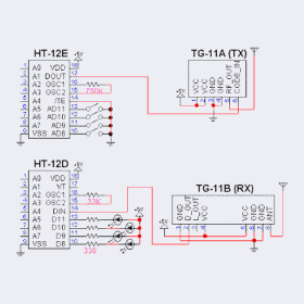 HT12D IC Decoder for 433MHZ RF wireless module – اتقان الالكترونية