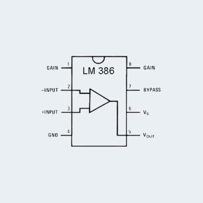 LM386 Operation Amplifier IC OP-AMP – اتقان الالكترونية