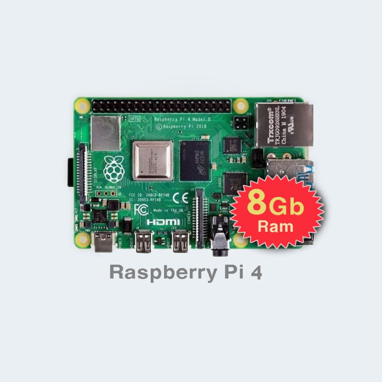 Raspberry Pi 4 Board- 8Gb Ram – اتقان الالكترونية
