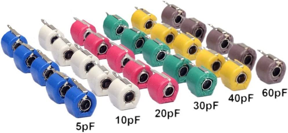مكثف متغير 40 بيكوفاراد Adjustable Capacitor-6mm fine-tuning 40pF ...